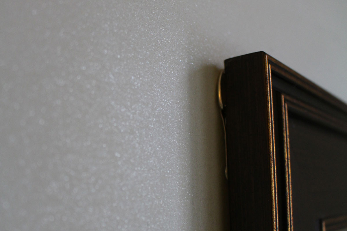 Quartz Stone Paint - Silver/Gray Closerup of Gloss | Dallas, TX Painter